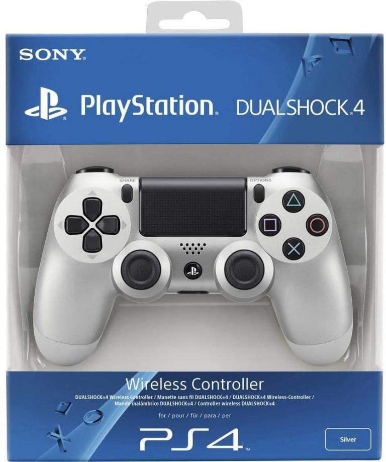 Sony DualShock 4 Wireless Controller – Silver (PS4) – Next Level ...